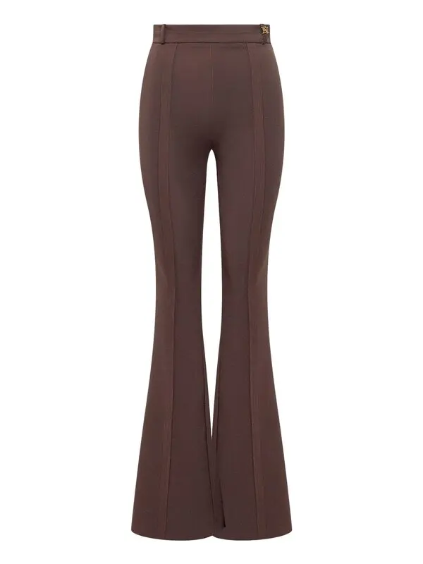 Elisabetta Franchi High-waisted Trousers - Cacao