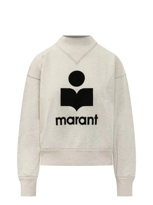 MARANT ETOILE Moby-gz Crewneck Sweatshirt - Ecru