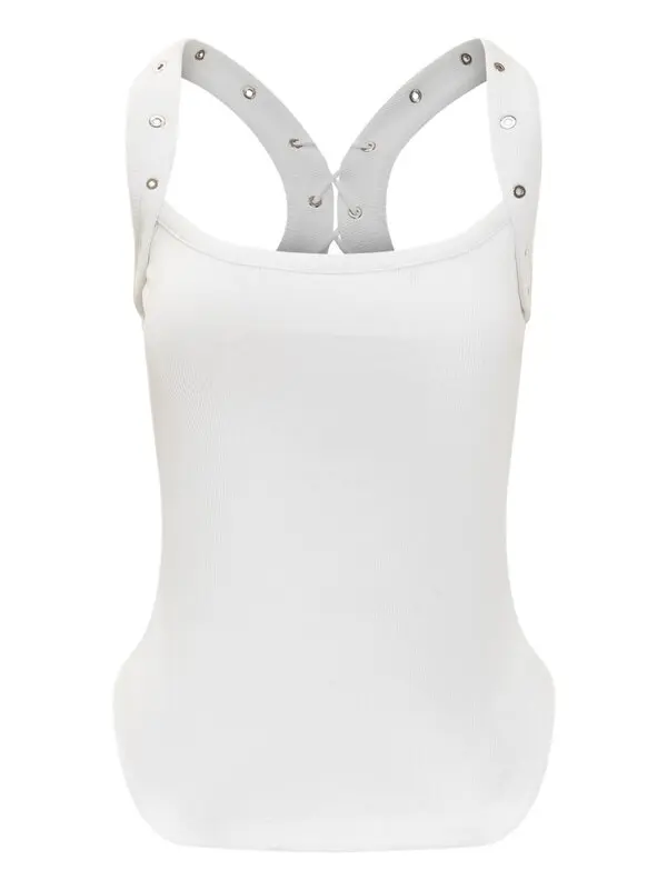 Attico Cotton Tank Top - White