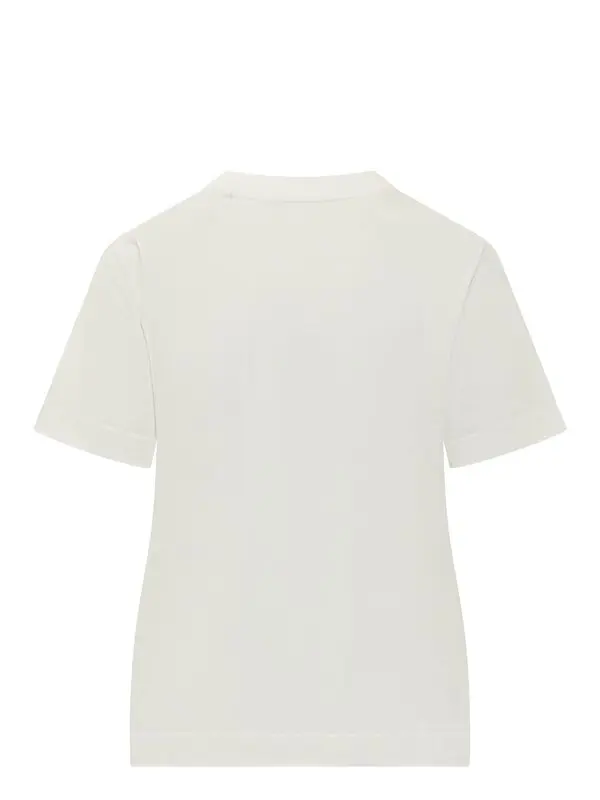 Burberry Frankie Cashmere-blend T-shirt - Chalk