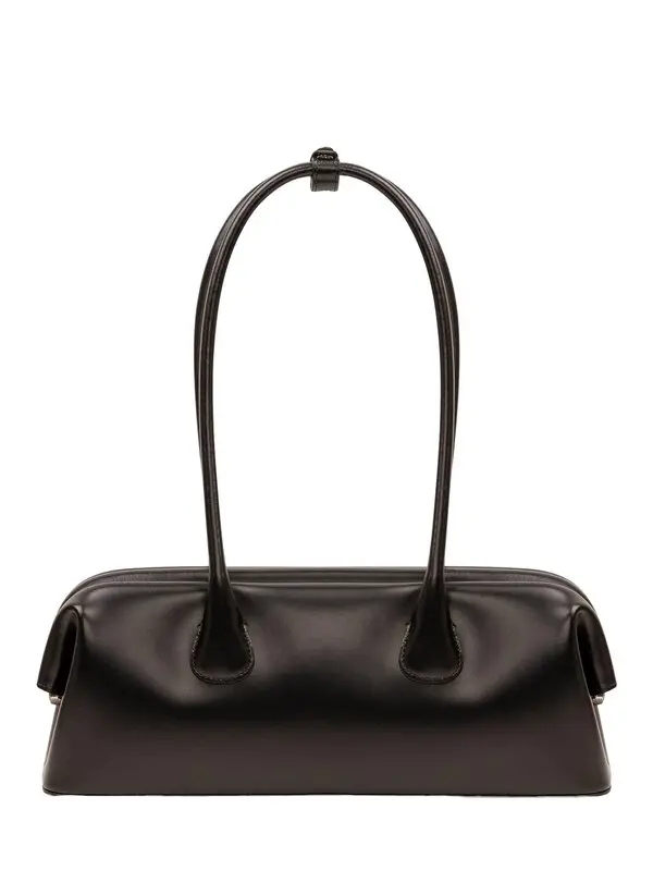 OSOI Wide Structured Shoulder Bag - Black