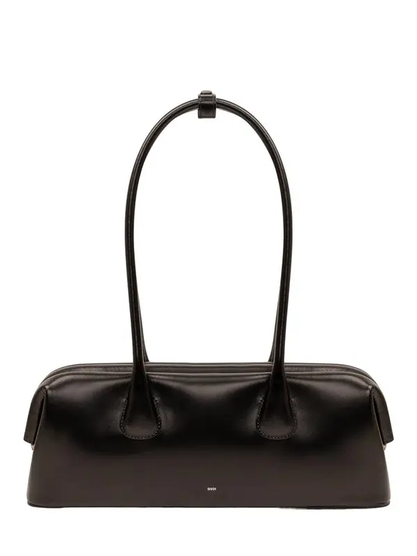 OSOI Wide Structured Shoulder Bag - Black