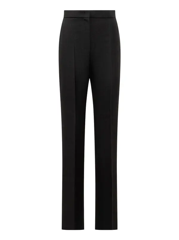 Max Mara Virgin Wool Trousers - Nero