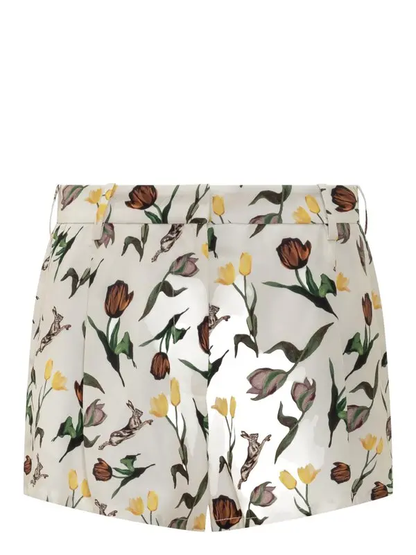 Marni Floral Printed Mini Shorts - Multicolore
