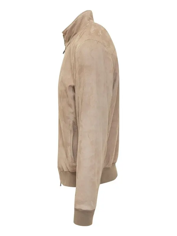 GIOCASTA Lined Hooded Suede Jacket - 60