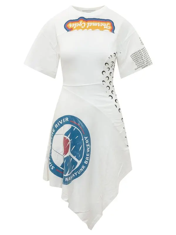MARINE SERRE Knee Length Dress - White
