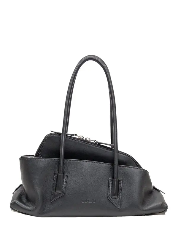 Attico Mini Paintsseggiata Shoulder Bag - Black