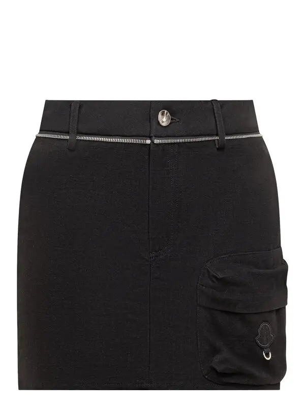 MONCLER GENIUS WILLOW SMITH Mini Skirt - Nero