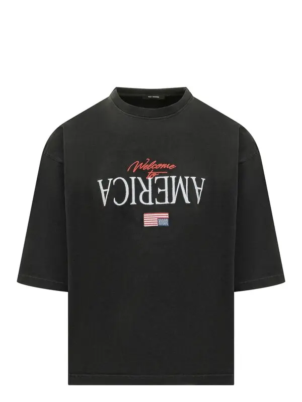 WILLY CHAVARRIA Stampaint Front T-shirt - Black