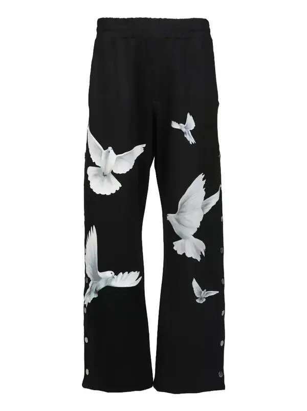 3.PARADIS Freedom Doves Track Pants - Black