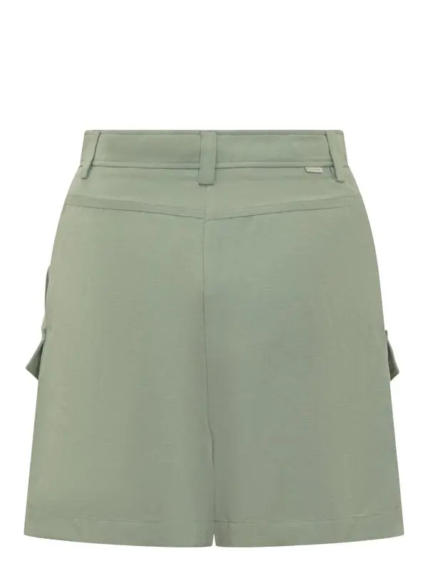 Woolrich Linen Shorts For Summer 2025 - Sage