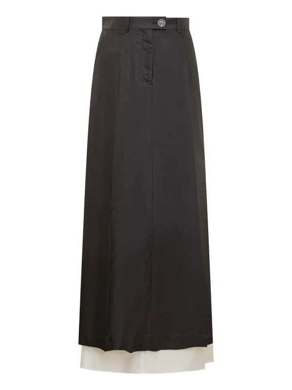 PETER DO Maxi Tailored Skirt - Black