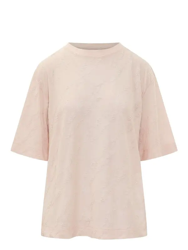 IRO PARIS Textured T-shirt - Blush