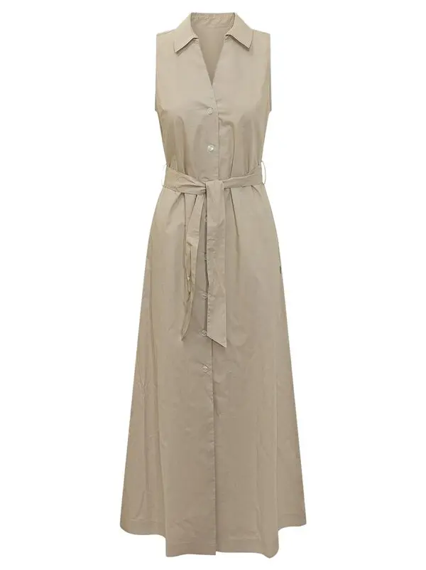 Woolrich Cotton Maxi Dress - White Pepper