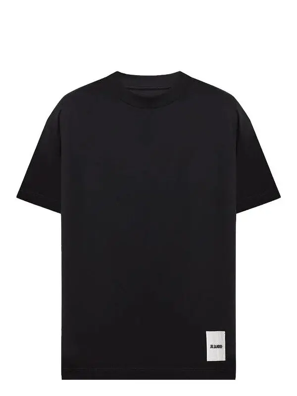 JIL SANDER Painted Tre T-shirt - Black