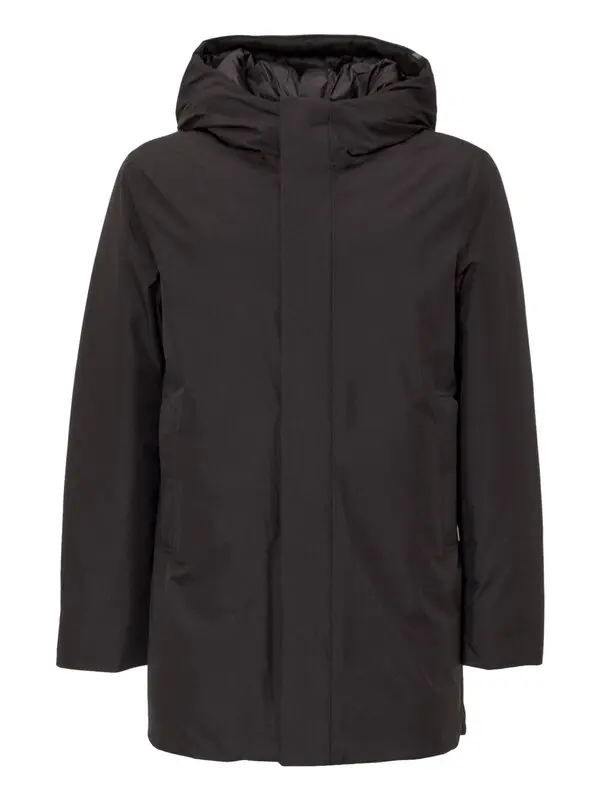 Woolrich Classic Hooded Down Jacket - Nero