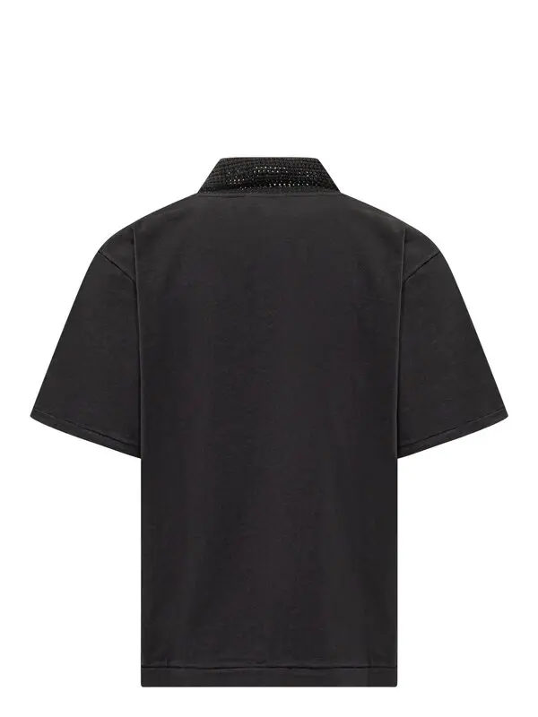 ATOMO FACTORY Mini Polo Shirt With Pocket And Decorative Insert - Blu