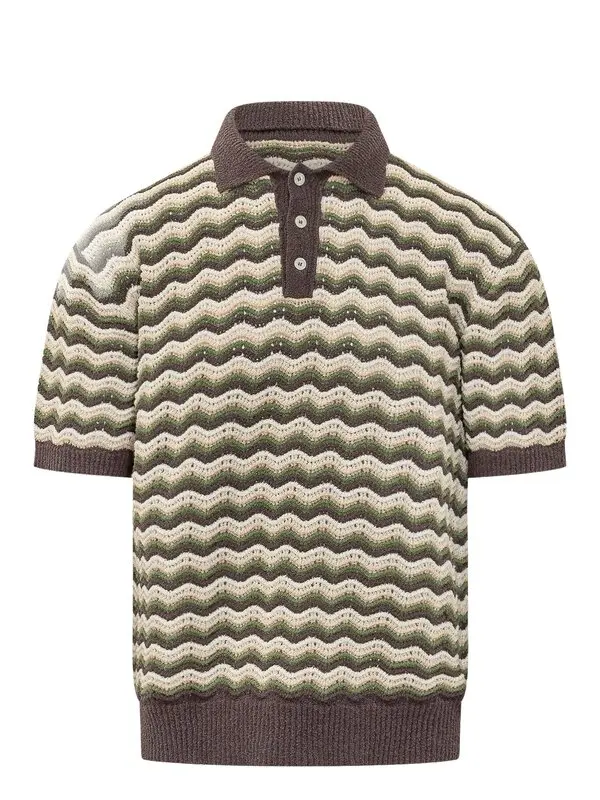 ATOMO FACTORY Luxurious Mini Polo With Classic Collar And Buttons - 704