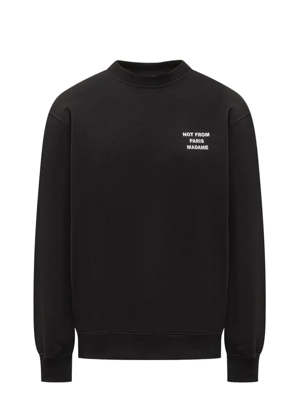 Drole De Monsieur Embroidered Sweatshirt - Black