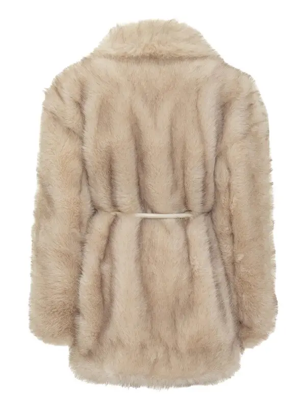 Sportmax Quilted Synthetic Jacket - Beige