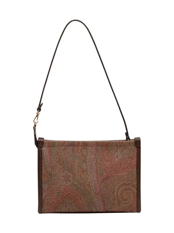 Etro Sophisticated Leather Shoulder Bag - Marrone