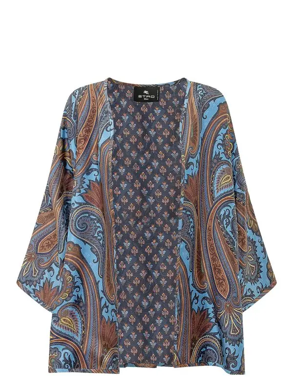 Etro Knit Poncho - Bluette