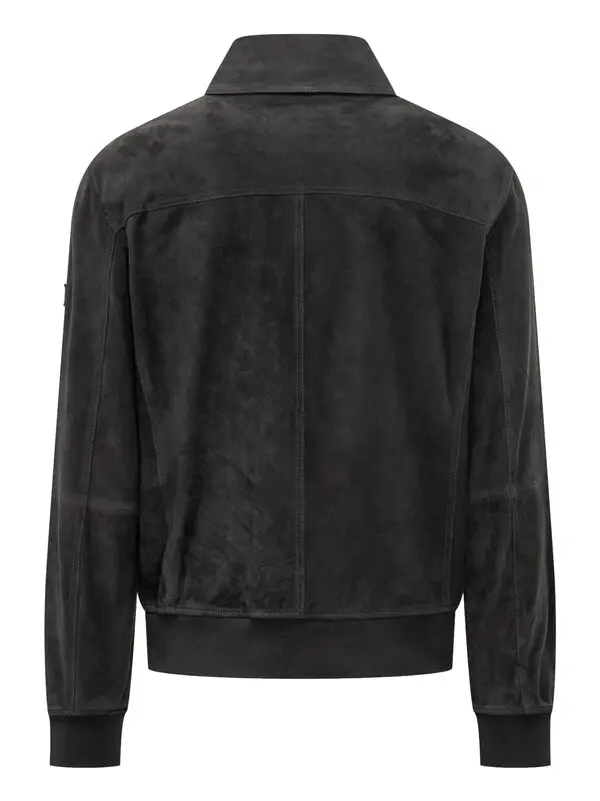 Peuterey Lightweight Leather Bomber Jacket - 215