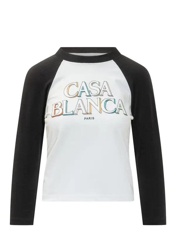 Casablanca Cotton Baseball Tee - Pima