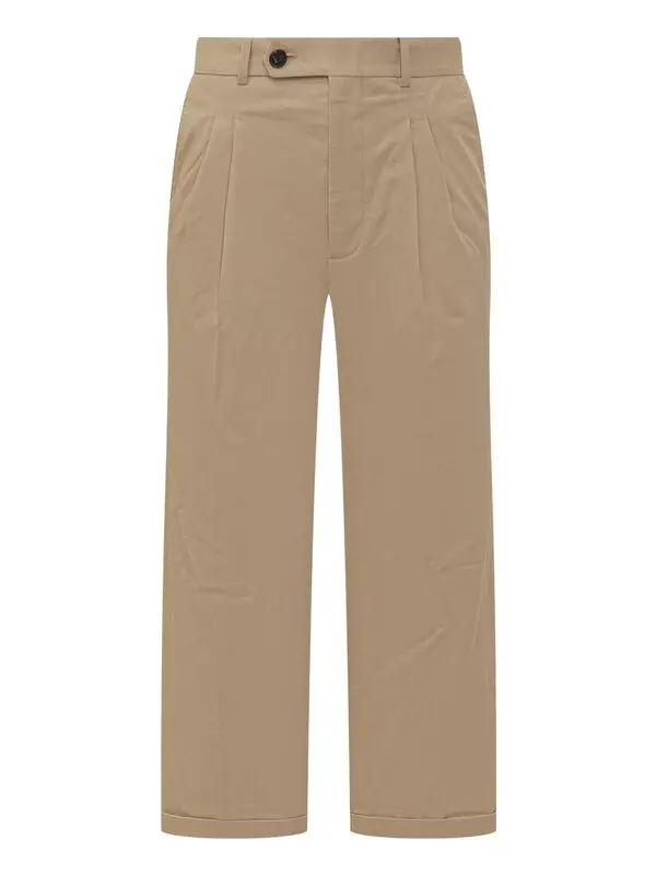 Drole De Monsieur High-waisted Trousers - Beige