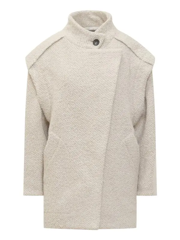 IRO PARIS Wool Blend Mini Jacket - Beige/ecry