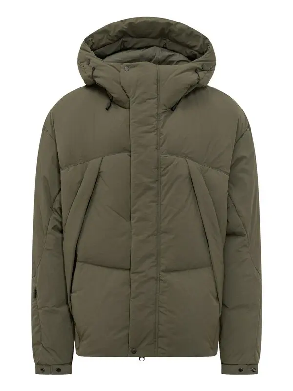 JG1 Hooded Puff Down Jacket - Army