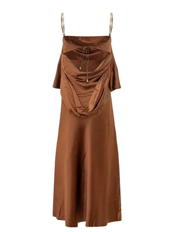 Rebecca Vallance Phoenix Rose Midi Dress - Bronze