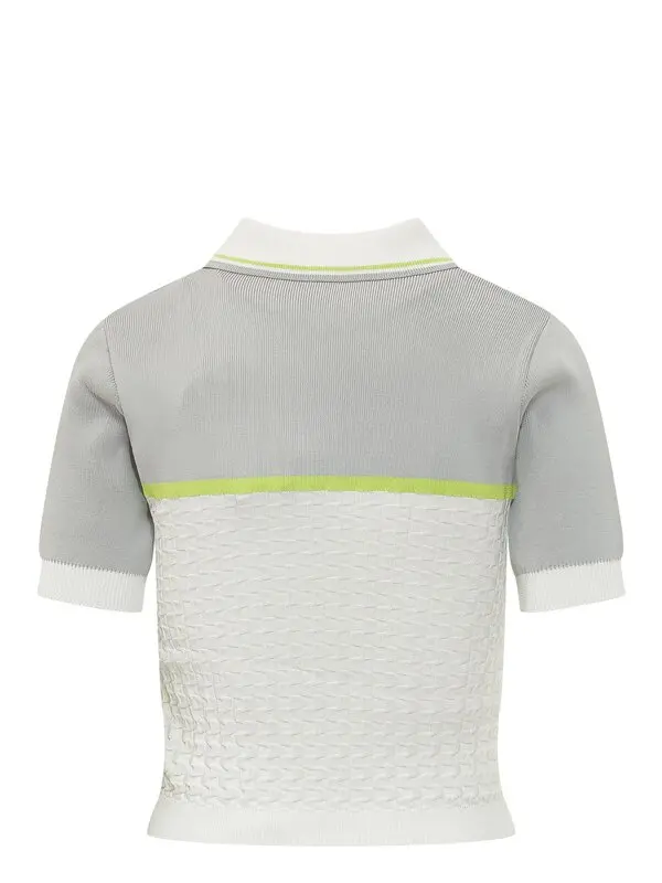 Casablanca Sleek Polo Shirt For Tennis - Bianco