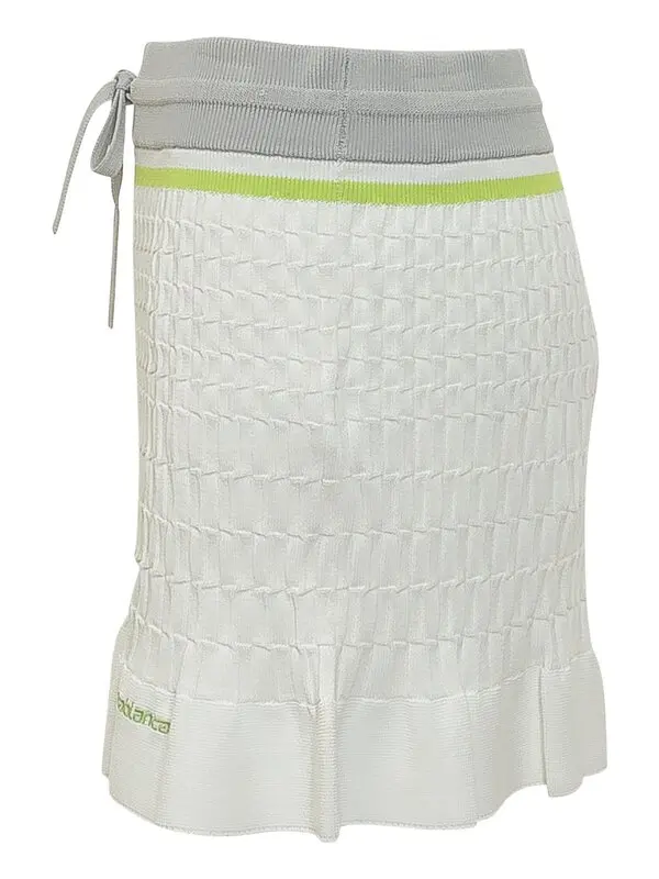 Casablanca Tennis Midi Skirt - Bianco