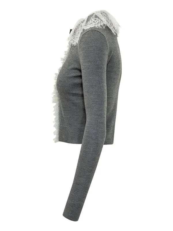 SELF-PORTRAIT Classic Cardigan - Grey