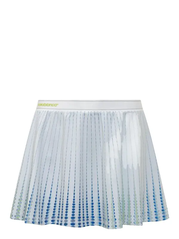 Casablanca Racer Mini Skirt - Bianco