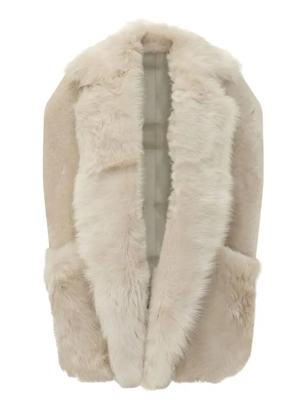 BLANCHA Straight Merino Vest - Burro