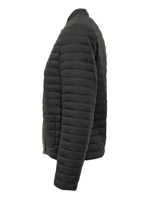 Herno Short Puffer Jacket With Buttons - Blu/chantilly