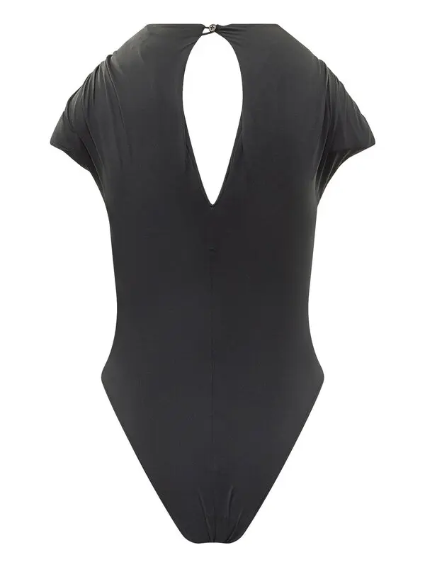 MARINE SERRE Fluid Swimwear One-piece - Black