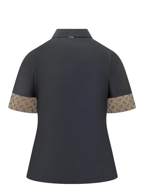 Herno Short Sleeve Polo With Classic Collar - Blu Navy