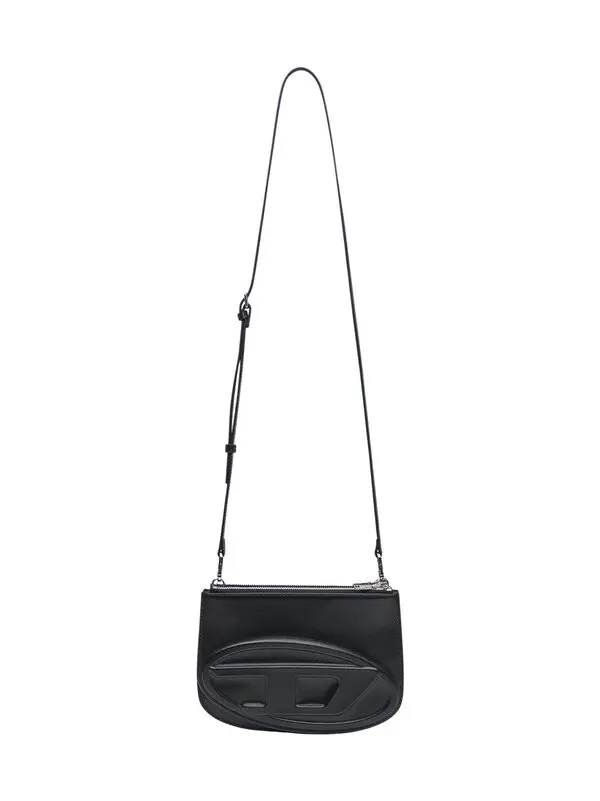 DIESEL® Leather Crossbody Bag - Nero