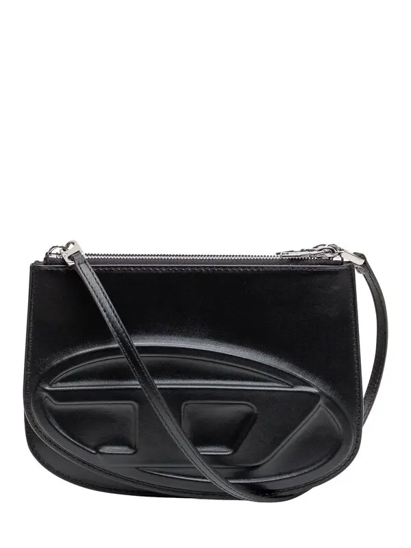 DIESEL® Leather Crossbody Bag - Nero