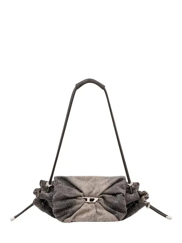 DIESEL® Scrunch-detail Shoulder Bag - Nero