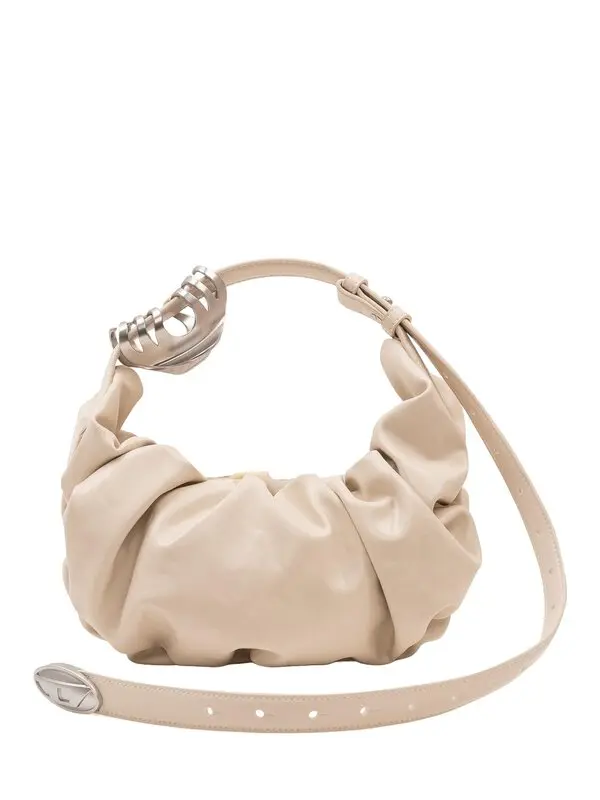 DIESEL® Grab-d Small Hobo Shoulder Handbag - Bianco