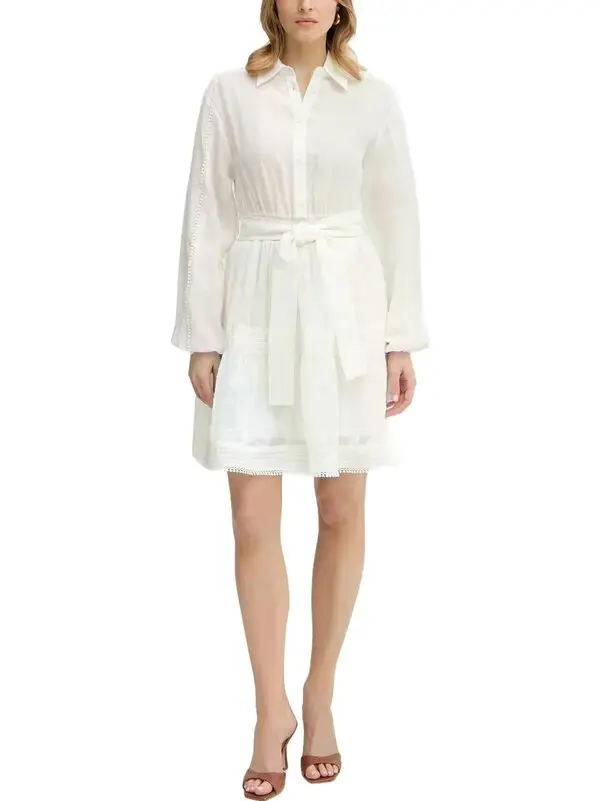 SILVIAN HEACH Belted Midi Dress - White