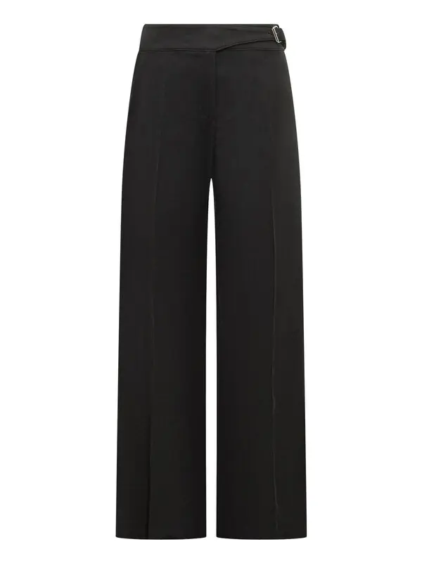 Sportmax Elegant Wide-leg Trousers - Nero
