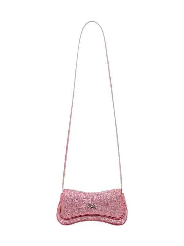 DIESEL® Crushed Texture Shoulder Bag - Rosa