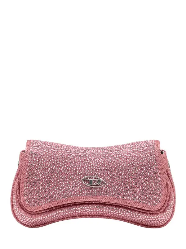 DIESEL® Crushed Texture Shoulder Bag - Rosa