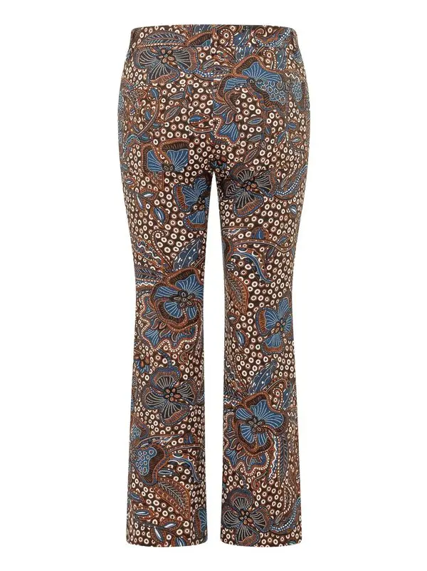Max Mara Floral Print And Polka Dot Trousers - Ornamentale