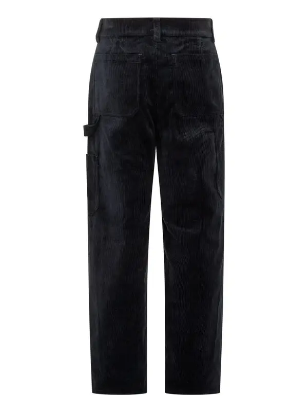 A.p.c. Cotton Velvet Trousers - Dark Navy